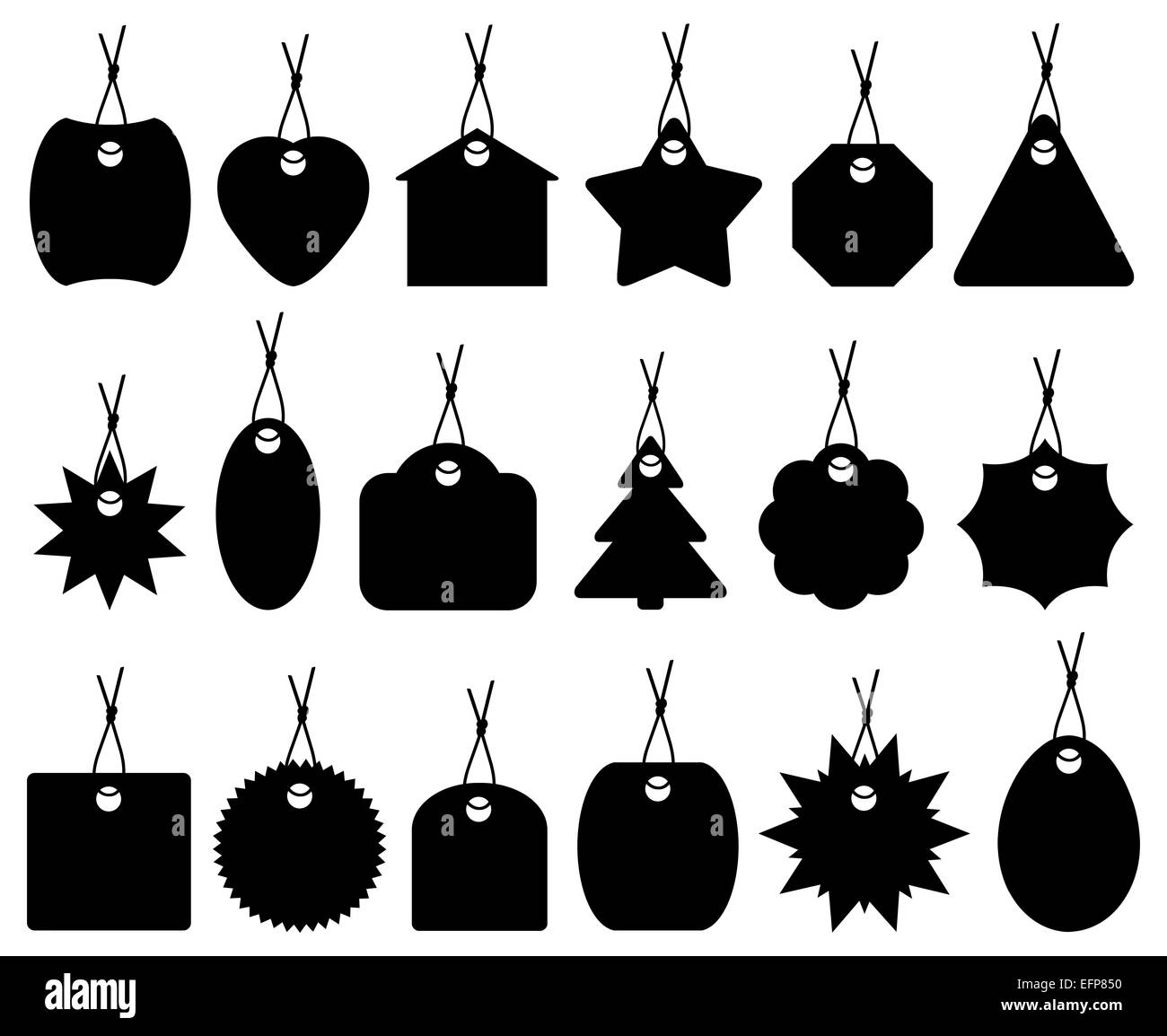 Set of different price tags Stock Photo - Alamy