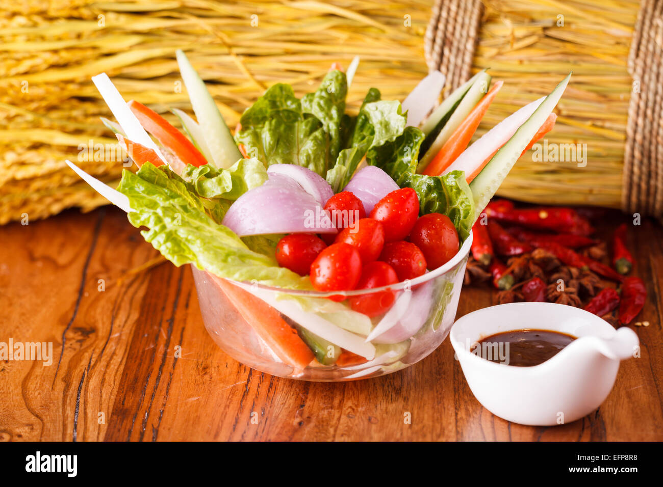 Vegetable assorted cold dishes Stock Photo - Alamy