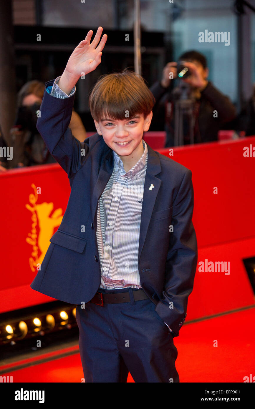 Berlin, Germany. 08th Feb, 2015. Actor Milo Parker attends the premiere ...