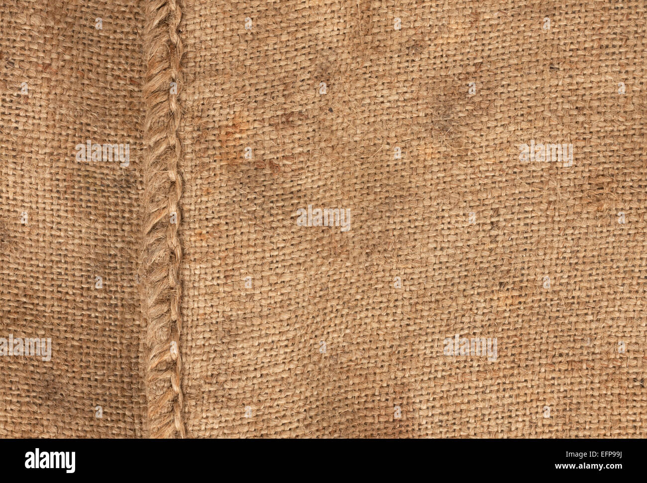 large seam on sackcloth can use as background Stock Photo - Alamy