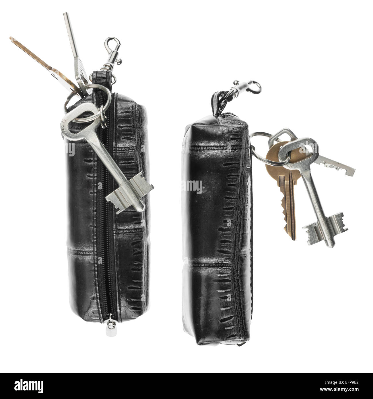 Purse for keys, isolated on white background Stock Photo - Alamy