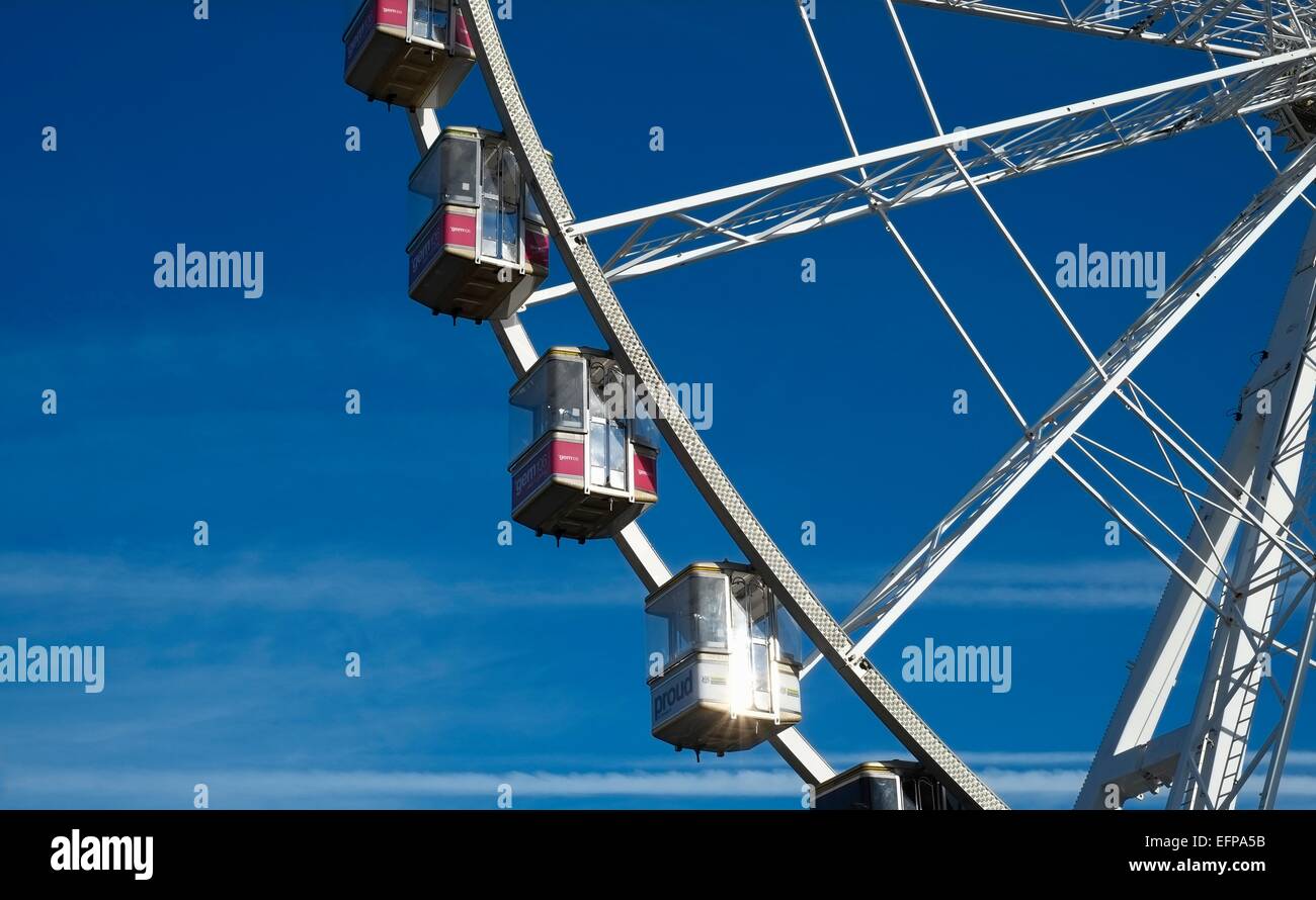 Ferris wheel nottingham nottinghamshire england hi-res stock ...