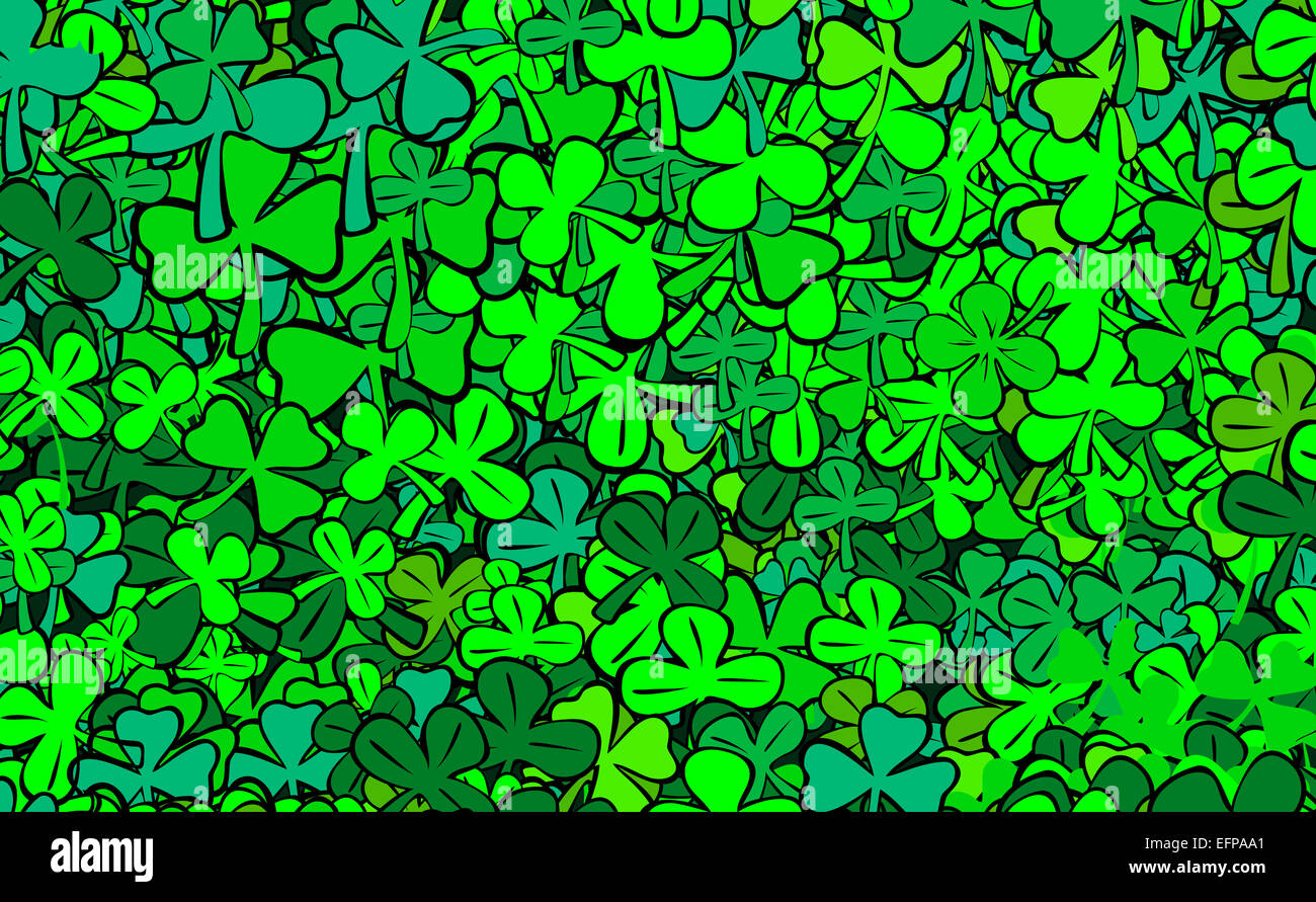 find four-leaf clover for luck Stock Photo - Alamy