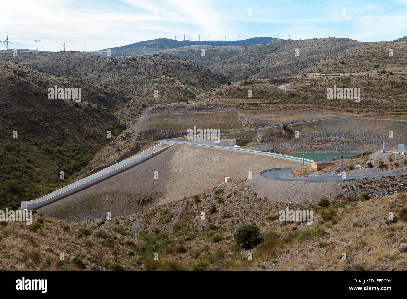 Regajo dam in the village of Igea, La Rioja, northern Spain Stock Photo ...