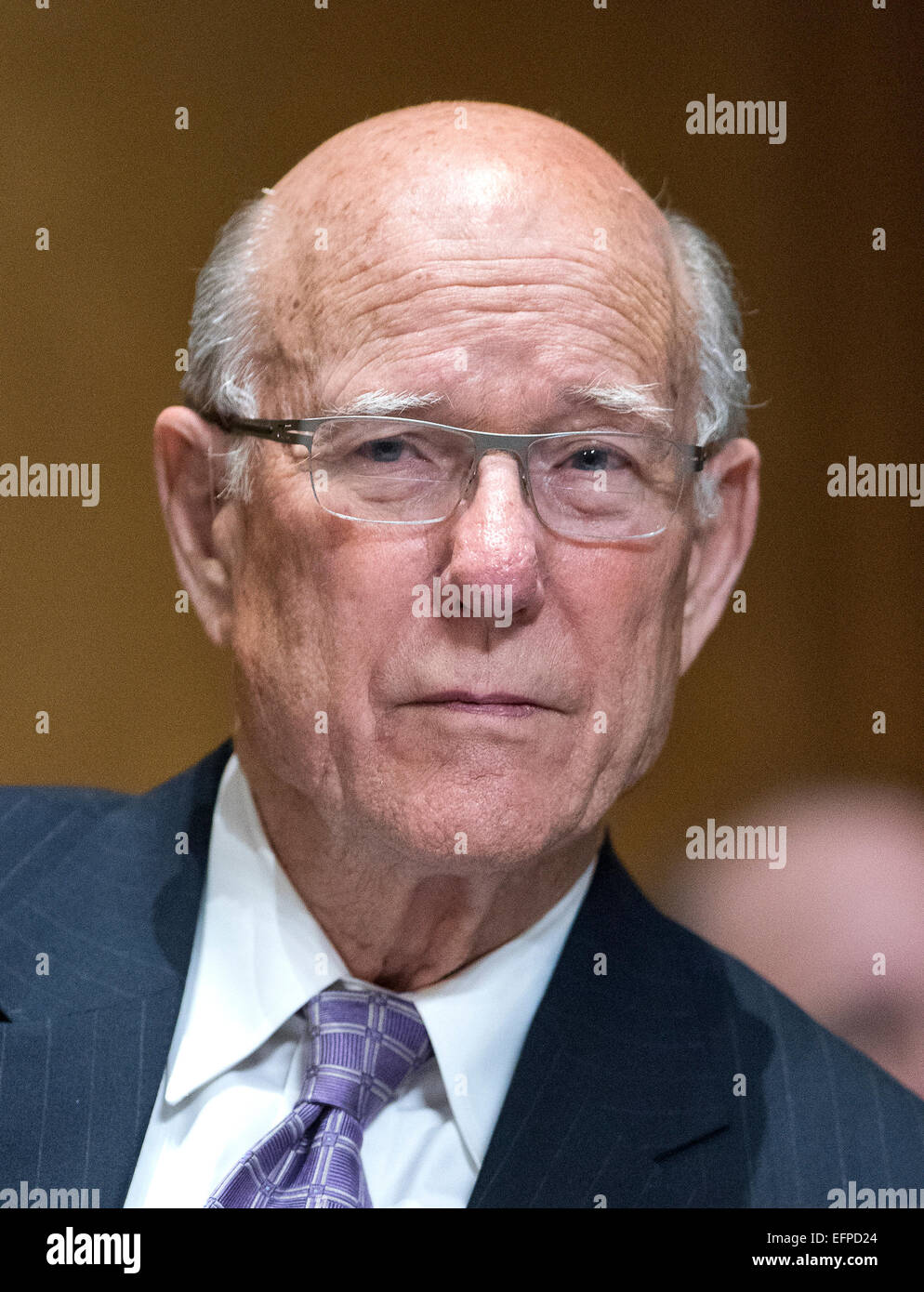 United States Senator Pat Roberts (Republican of Kansas) listens as ...