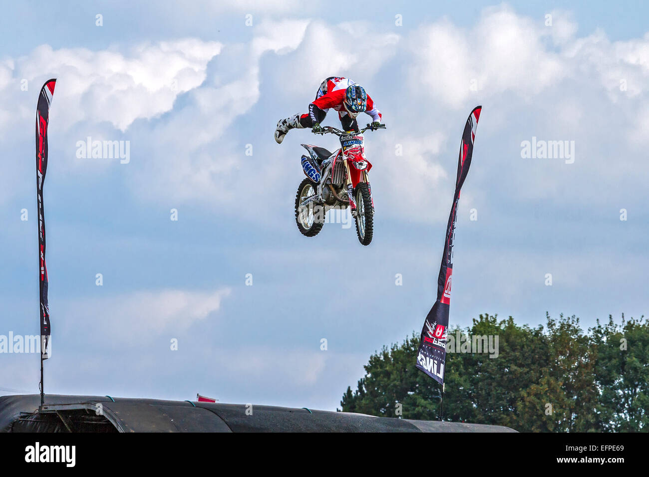 Motorbike Display Team In action Berkshire UK Stock Photo - Alamy