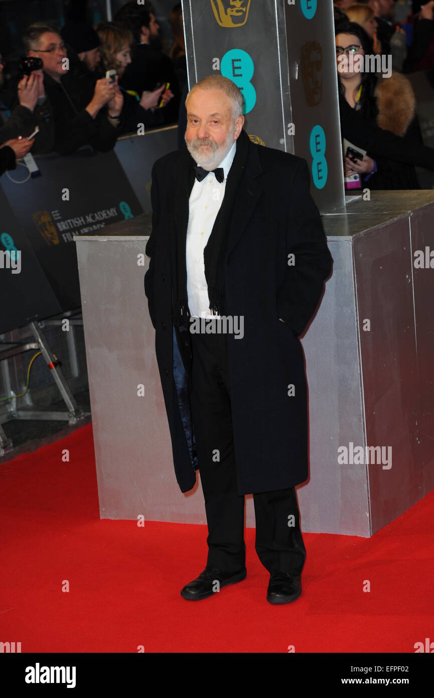 London, UK. 8th February, 2015. Director Mike Leigh arrives at the 67th ...