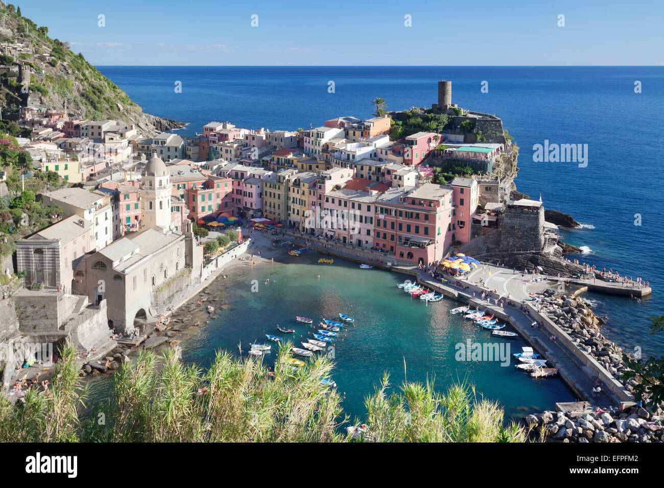 Vernazza, Cinque Terre, UNESCO World Heritage Site, Riviera di Levante ...