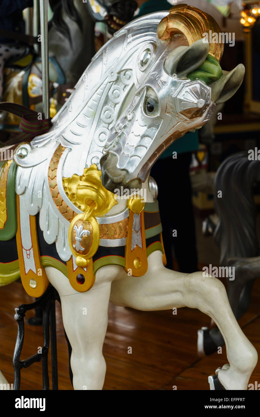 Jane's Carousel, a restored 1920s fairground carousel now located in ...