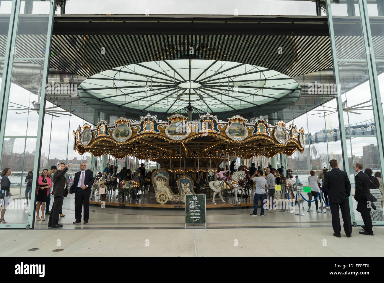Jane's Carousel, a restored 1920s fairground carousel now located in ...