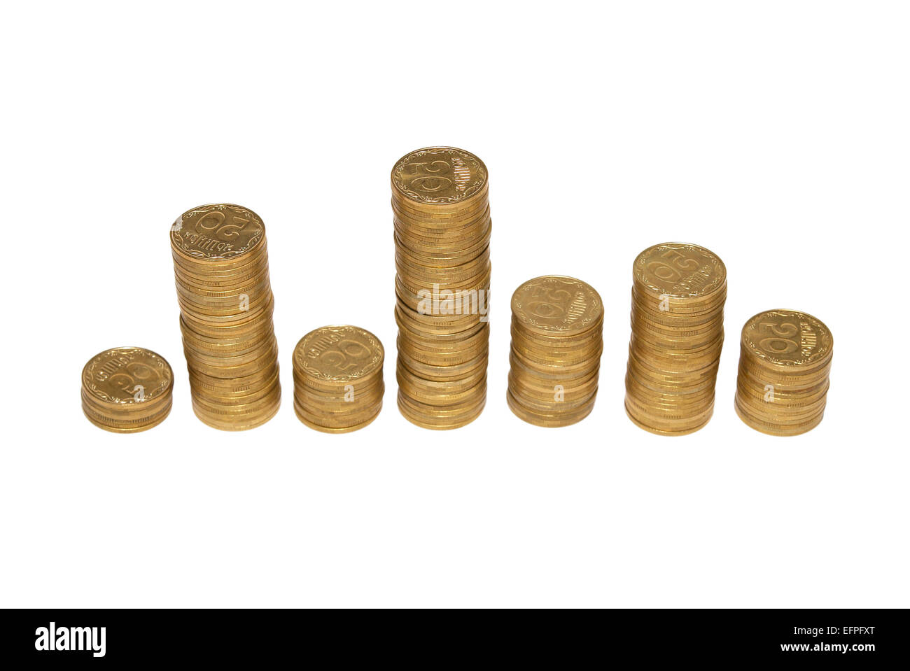 Diagram of golden coins isolated on white Stock Photo - Alamy Diagram of golden coins isolated on white Stock Photo - Alamy