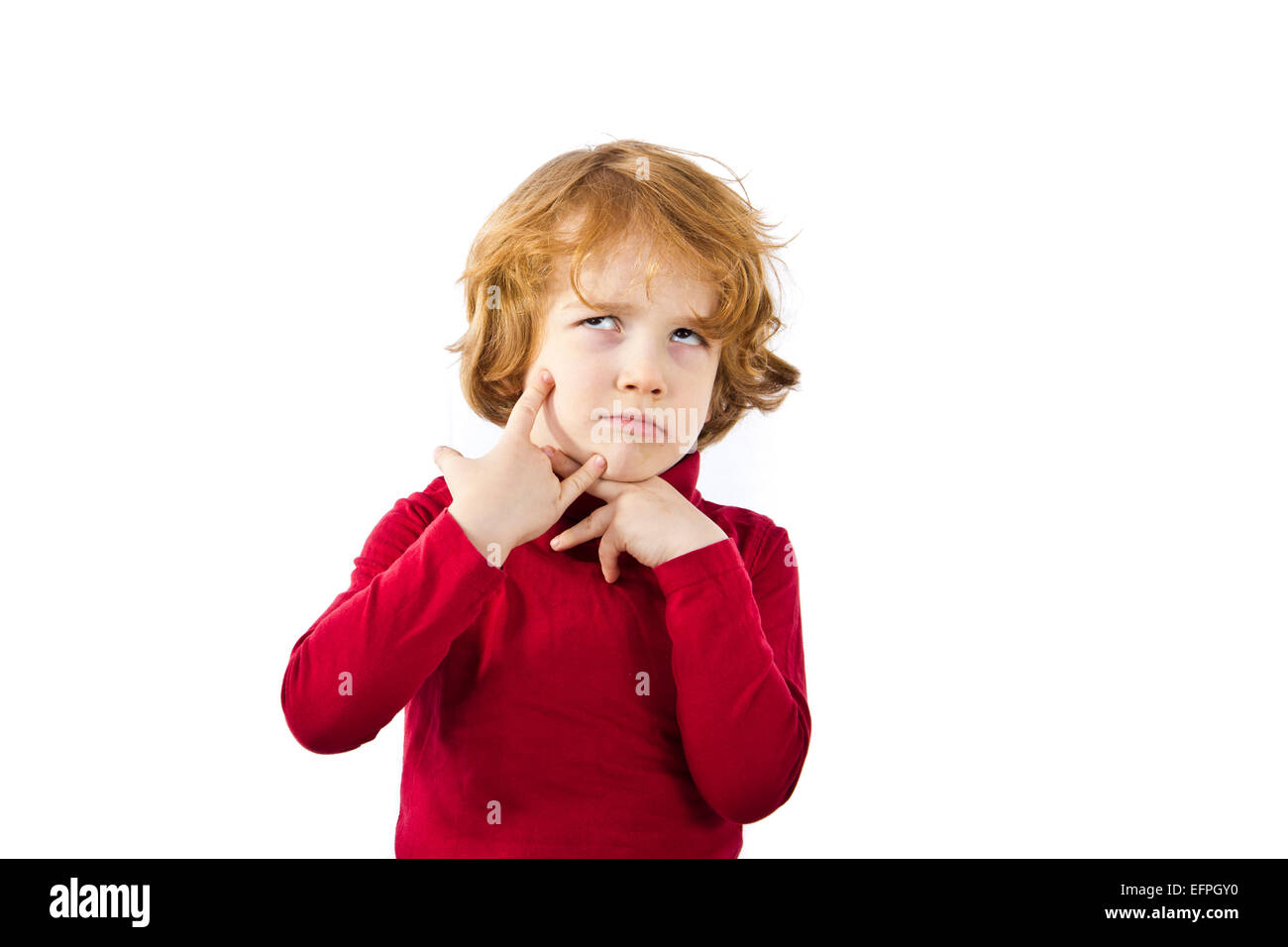 Children thinking thought bubble hi-res stock photography and images ...