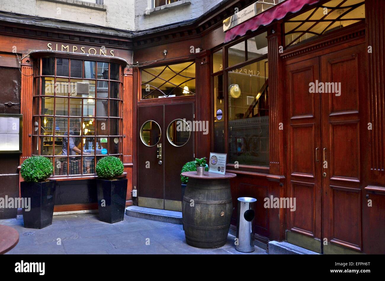 Simpsons Tavern, City of London, England, UK Stock Photo - Alamy