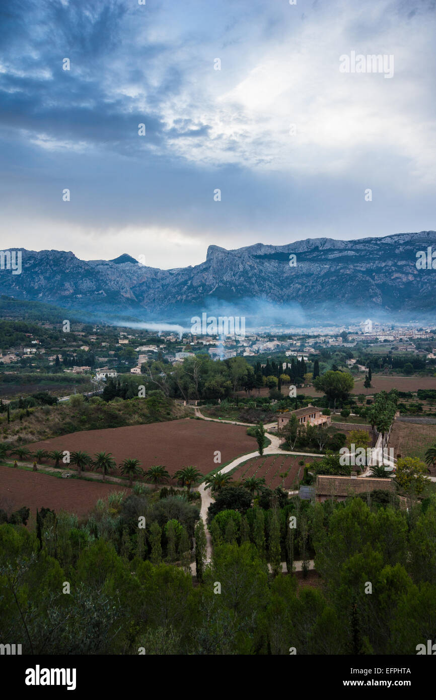 Soller valley is famous for it's production of oranges and lemons Stock ...