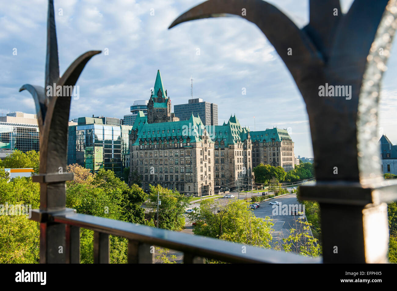 Confederation Building in the center of Ottawa, Ontario, Canada, North ...