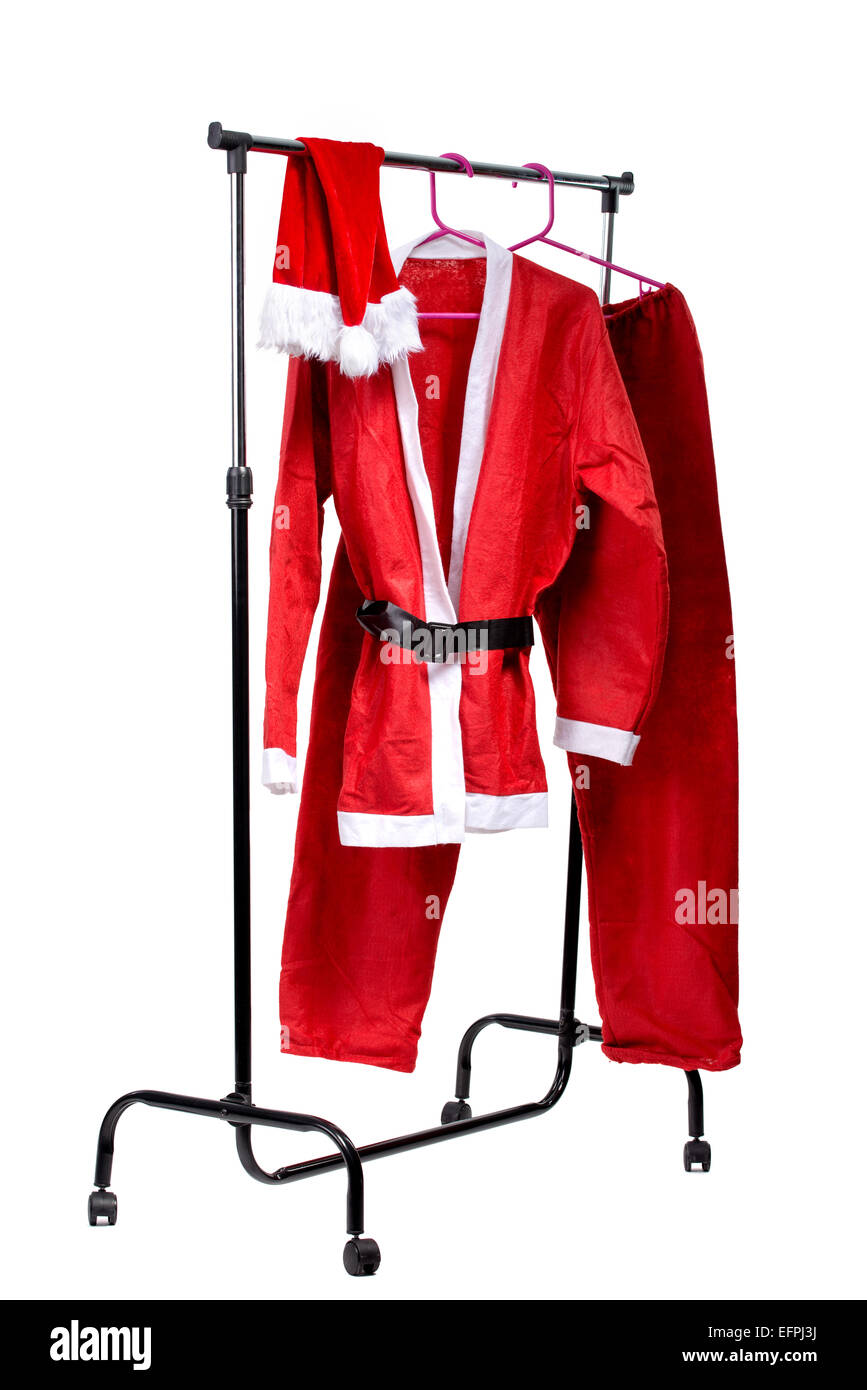 Santa costume on hanger hi-res stock photography and images - Alamy