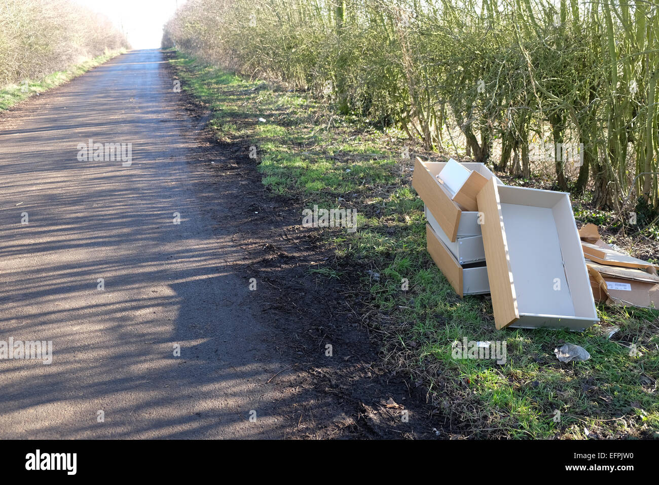 Rubbish and household waste dumped Stock Photo - Alamy
