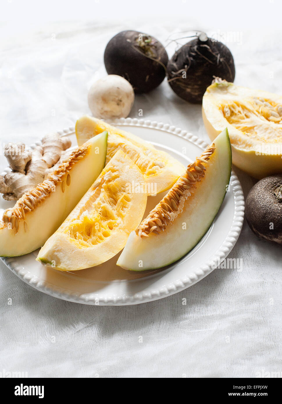 Plain black melon hi-res stock photography and images - Alamy