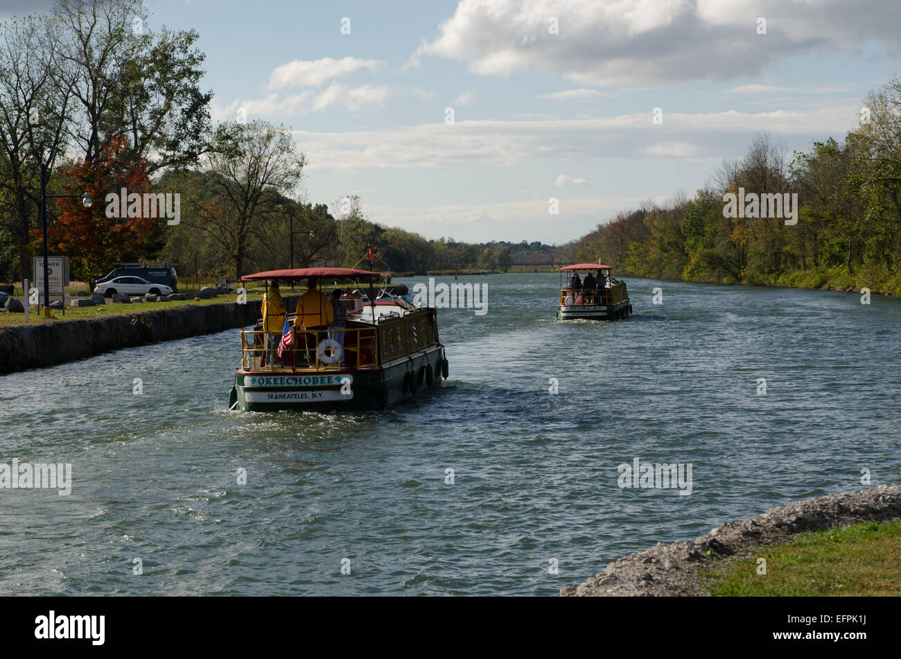 Two Packet boats heading west toward Buffalo New York Stock Photo - Alamy