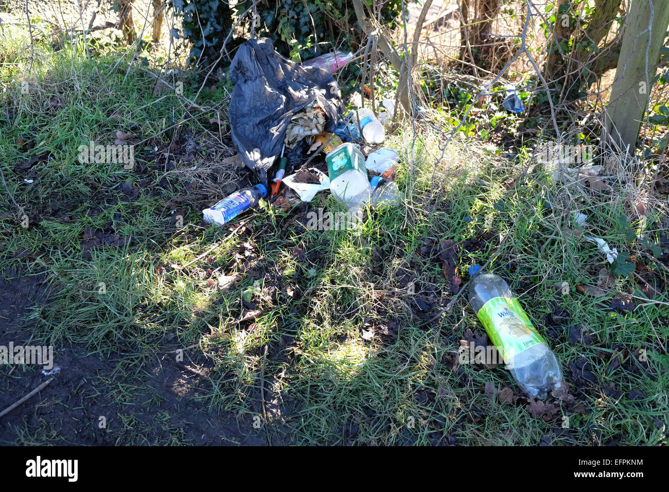 Rubbish and household waste dumped Stock Photo - Alamy
