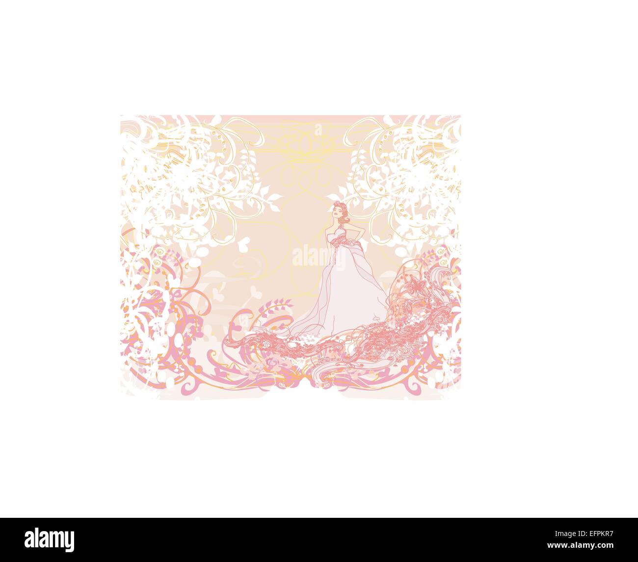 Beautiful abstract bride Stock Vector Image & Art - Alamy