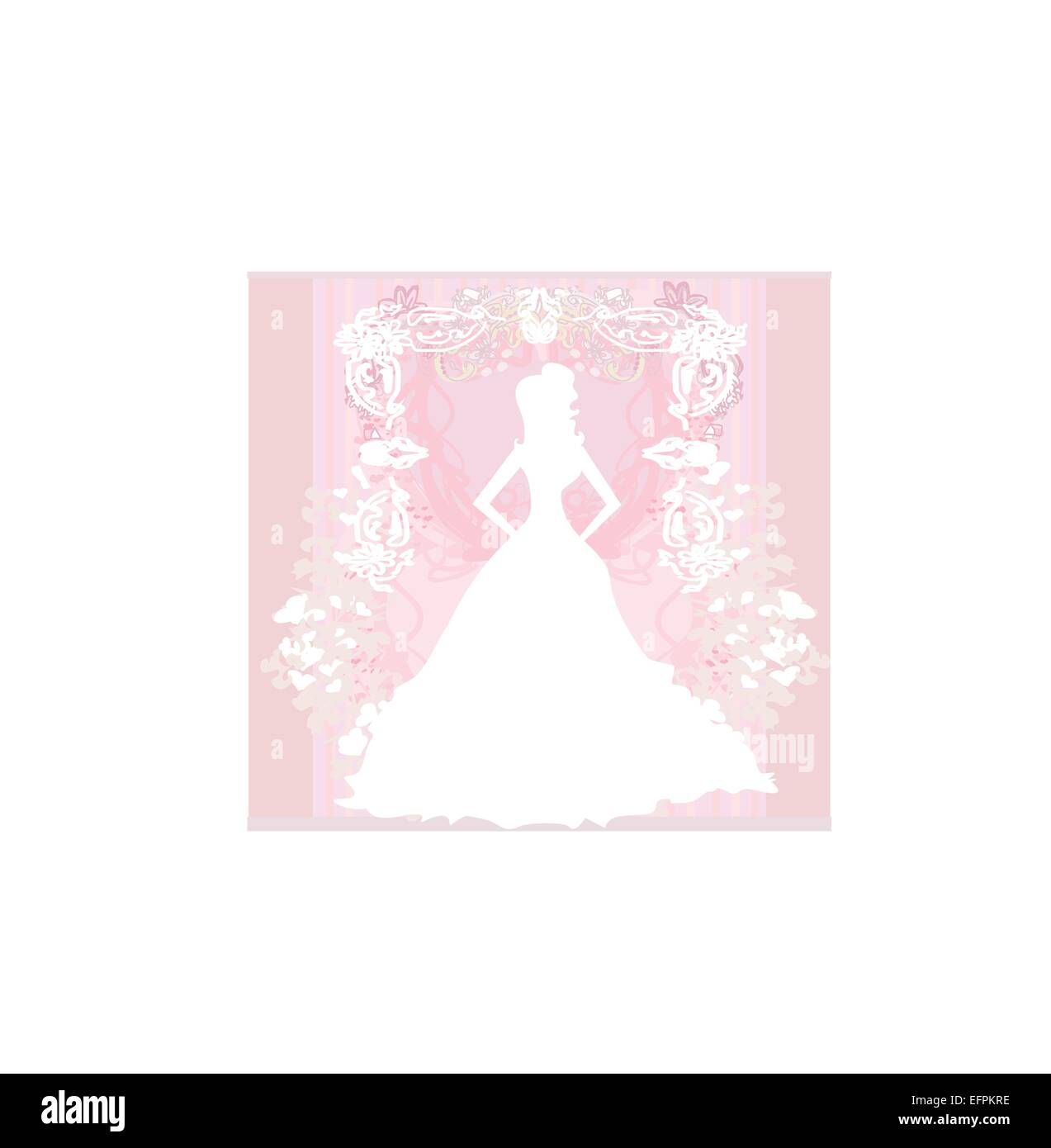 Abstract Beautiful floral bride Stock Vector Image & Art - Alamy