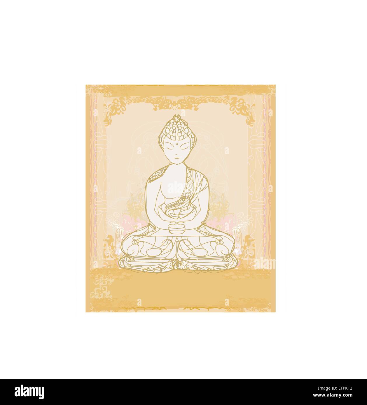 Vector of Chinese Traditional Artistic Buddhism Pattern Stock Vector ...
