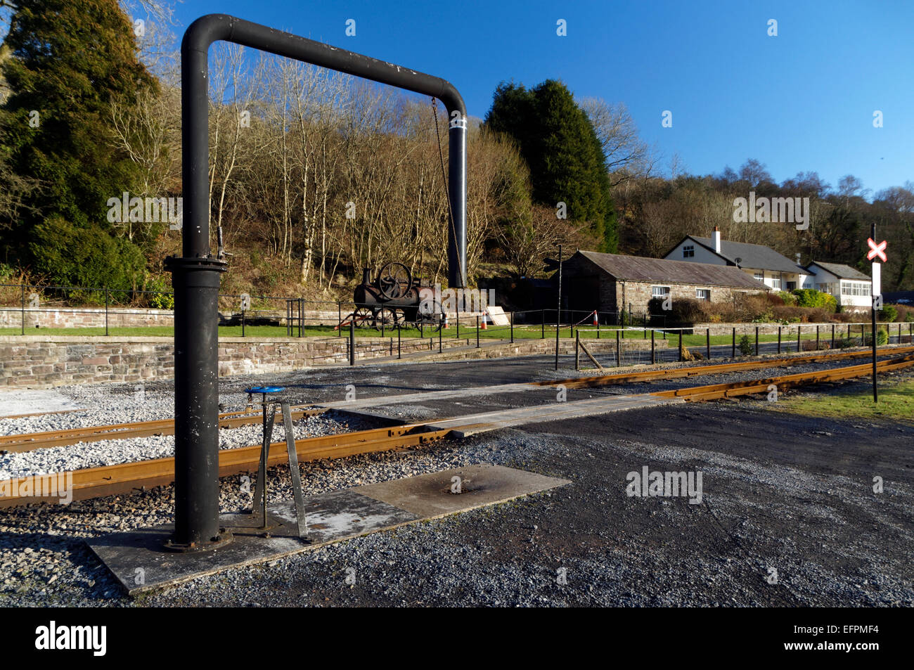 Water Trough, Brecon Mountain Railway Station and Pontsticill Reservoir ...
