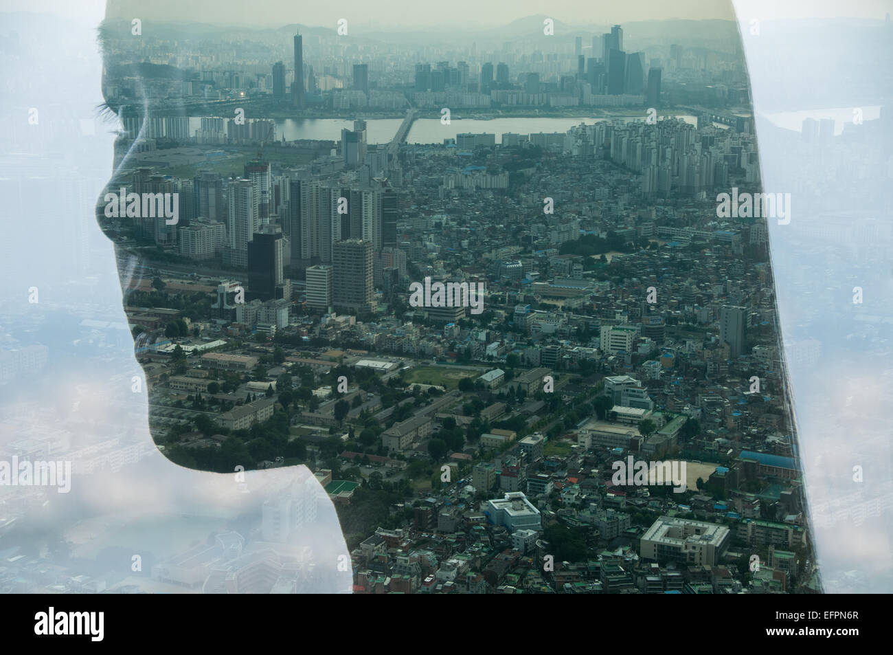 Double exposure background hi-res stock photography and images - Alamy