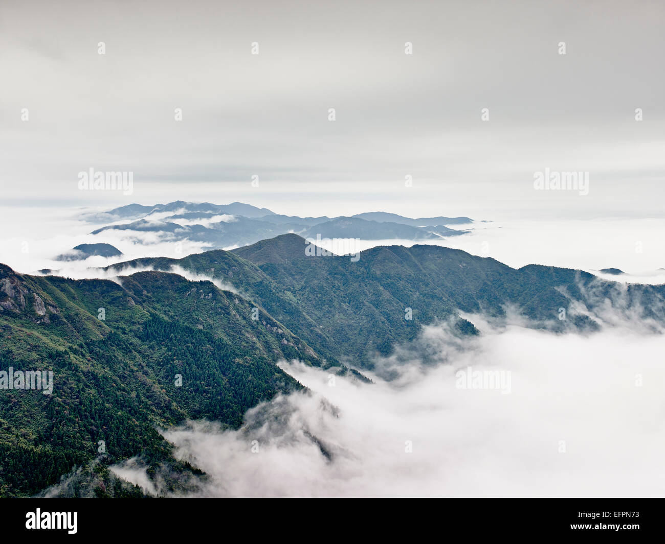 Hengshan mountain in cloud, Nanyue, China Stock Photo - Alamy