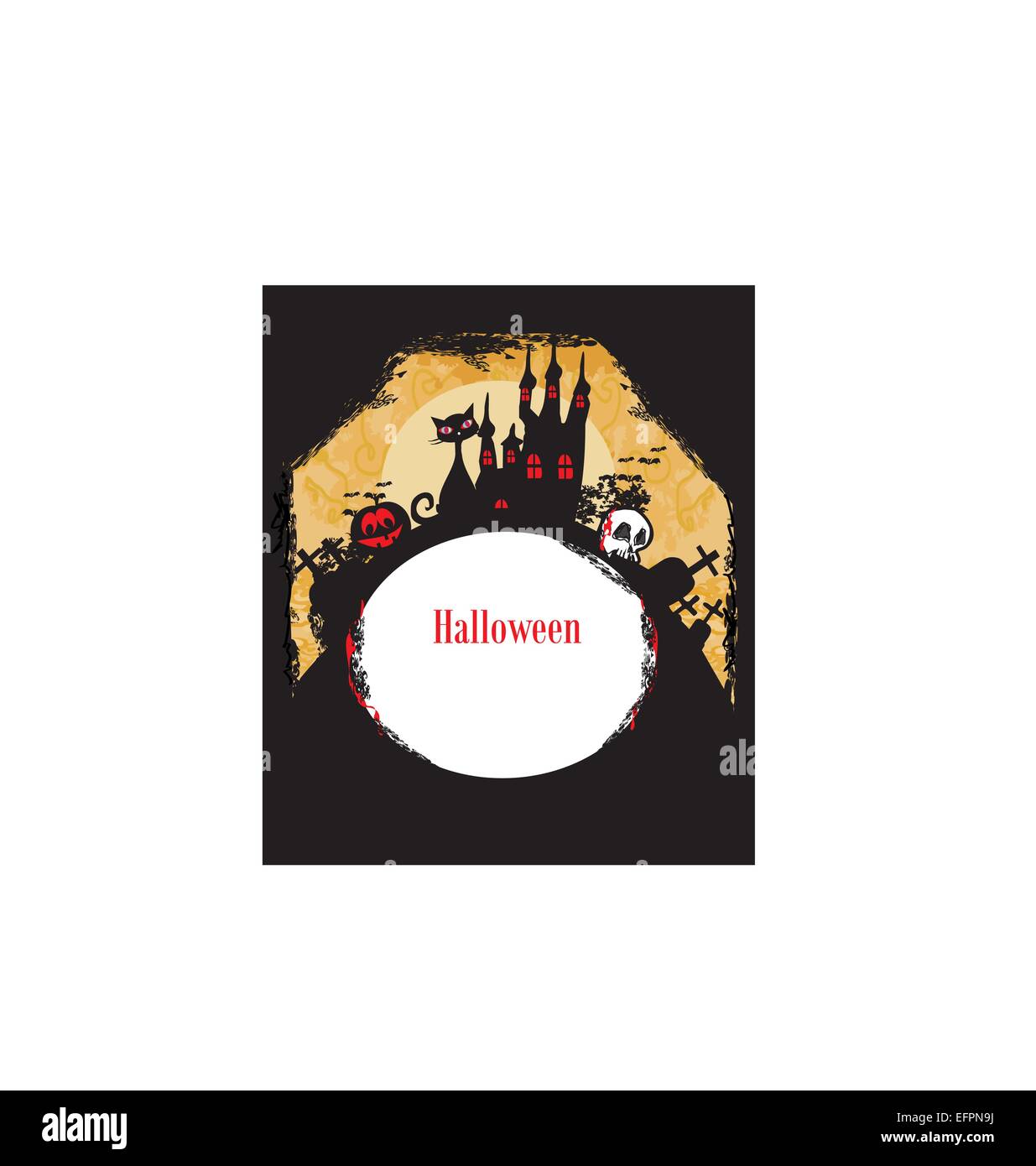 Halloween invitation poster Stock Vector Image & Art - Alamy
