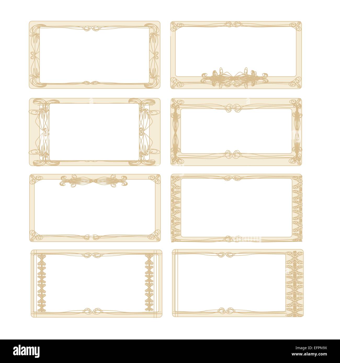 Collection from various business frame cards Stock Vector Image & Art ...