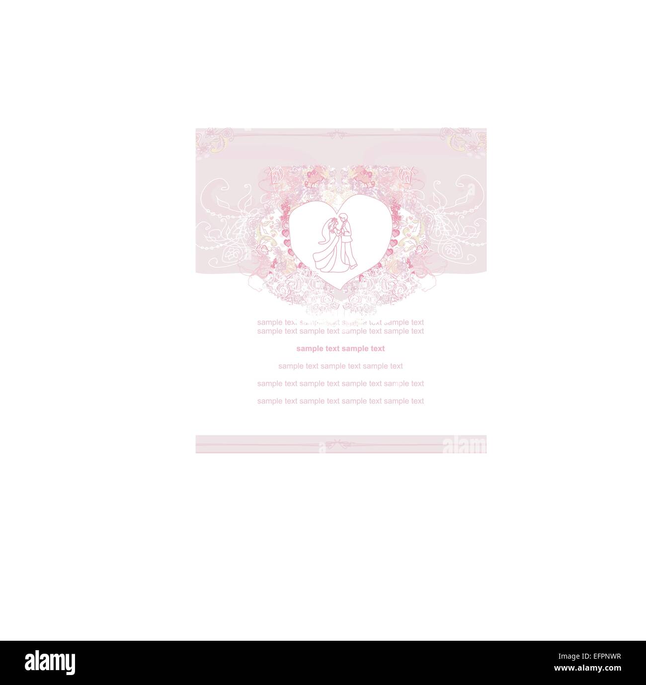 wedding dancing couple invitation card Stock Vector Image & Art - Alamy