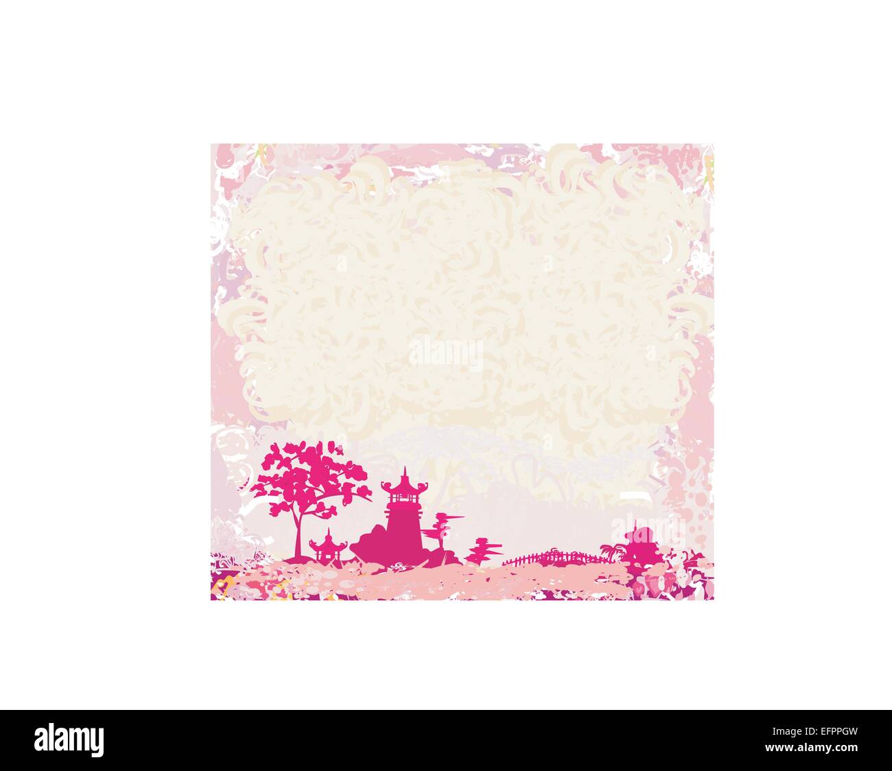 old paper with Asian Landscape Stock Vector Image & Art - Alamy