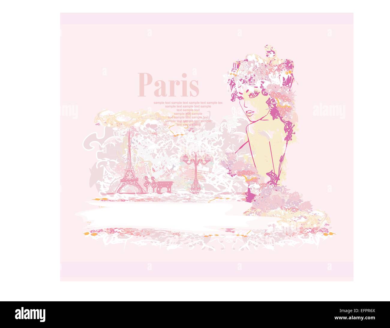 Portrait on cardboard Stock Vector Images - Alamy