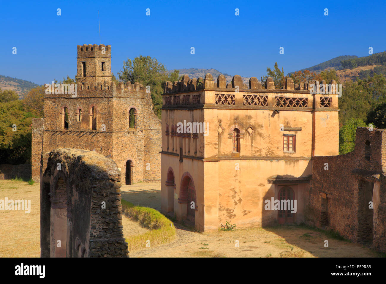 Fasil Gebbi complex (Fasilides Castle), Gonder, Amhara region, Ethiopia ...
