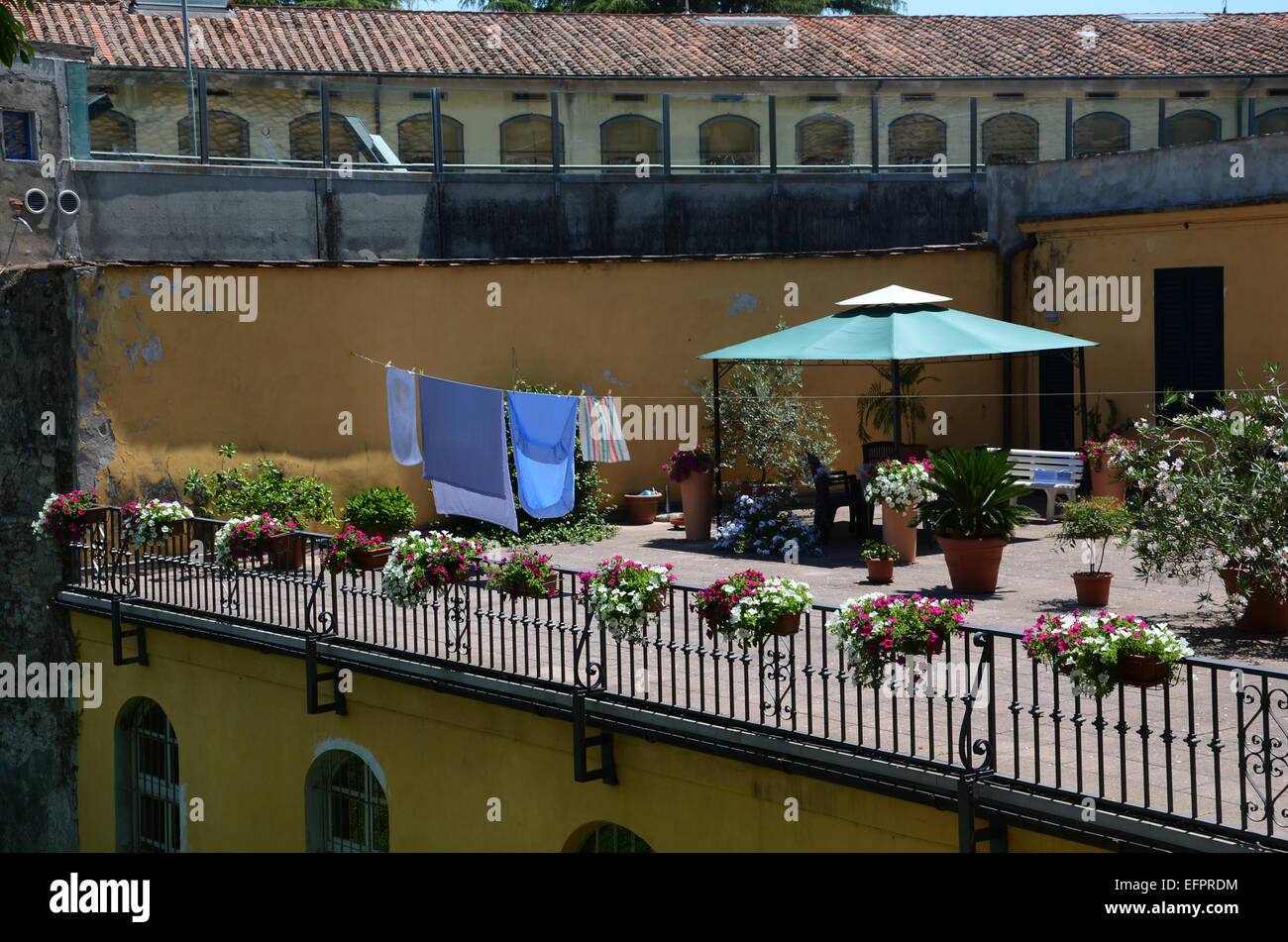 Typical tuscan view balcony hi-res stock photography and images - Alamy