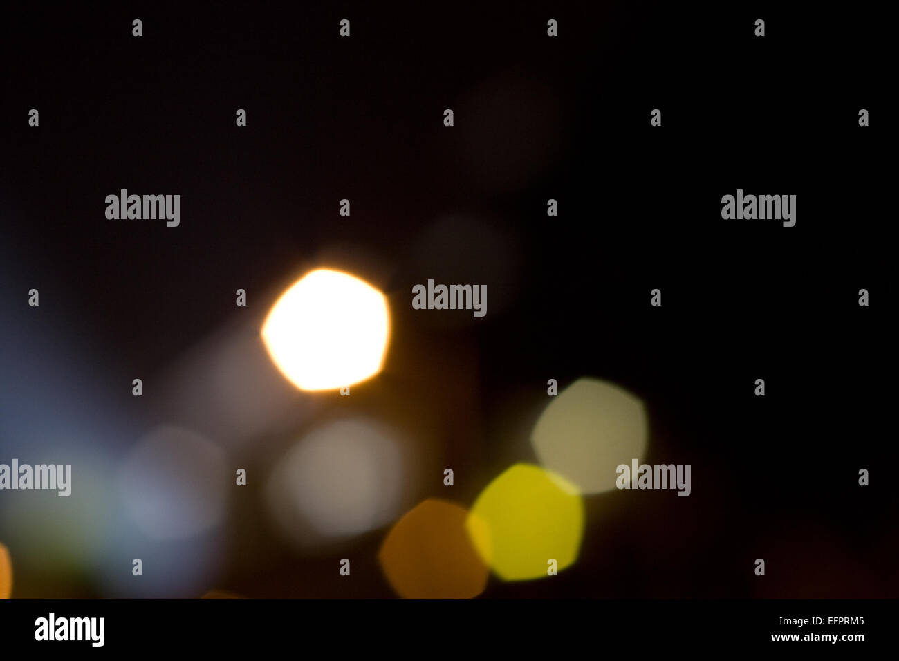 Out of focus street lights, London, UK Stock Photo - Alamy