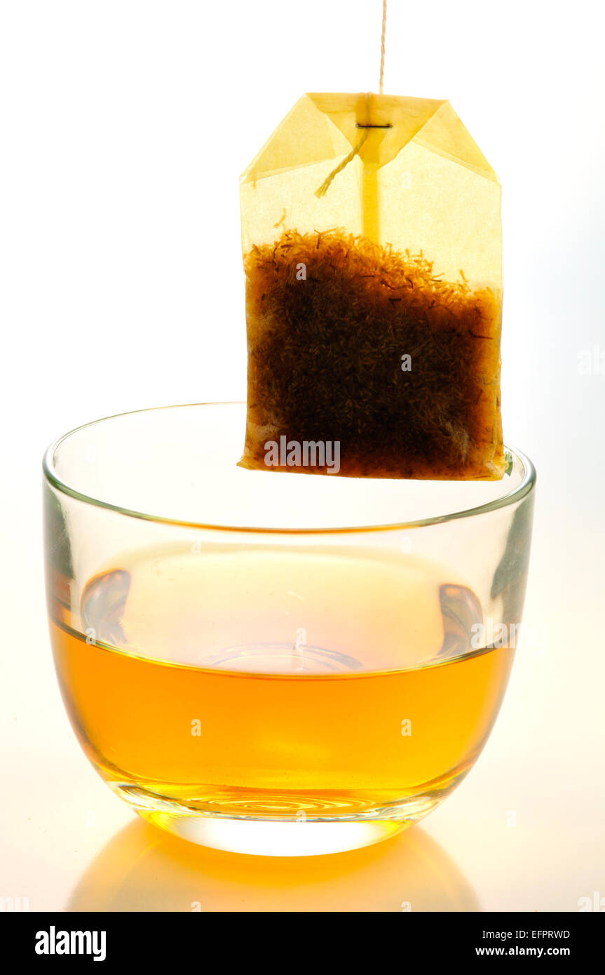 Chamomile Bag with Cup Chamomile Tea Stock Photo - Alamy
