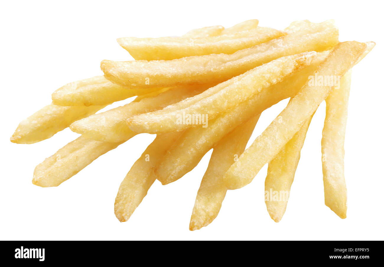 Potato - drench fries on a white background Stock Photo - Alamy