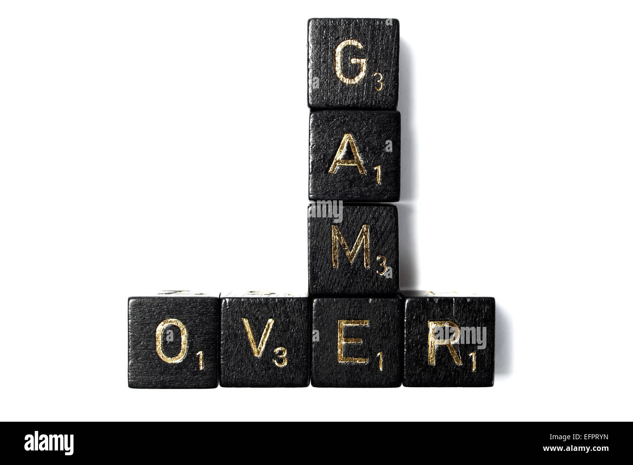 Game over Cut Out Stock Images & Pictures - Alamy