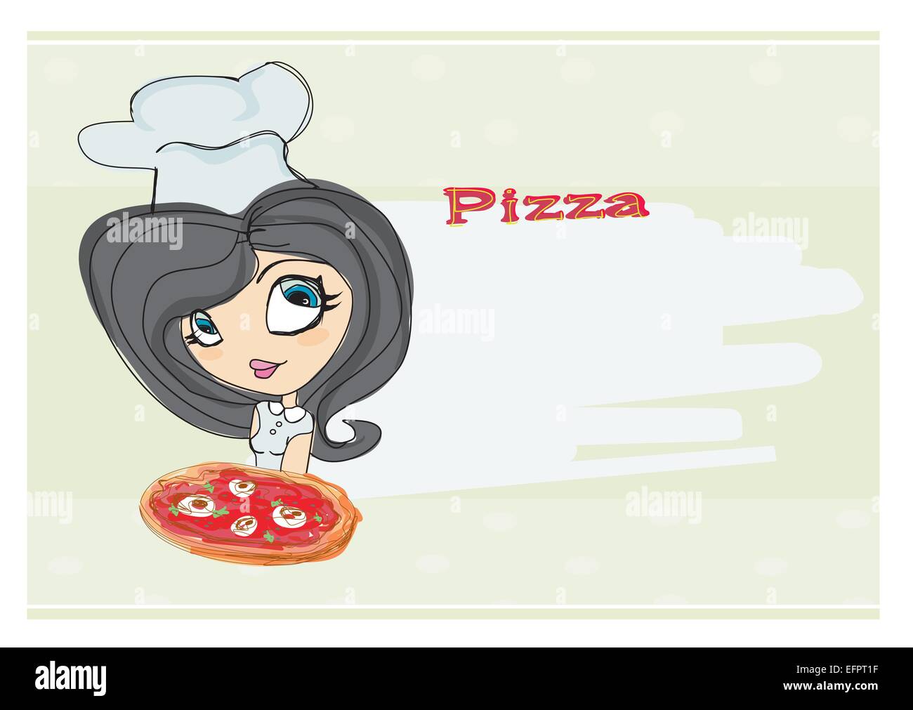 Attractive cheerful young woman Stock Vector Images - Alamy