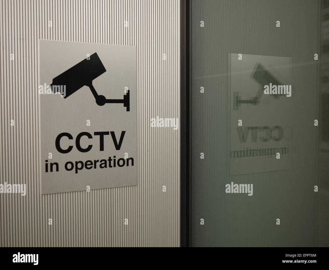 Cctv in operation sign hi-res stock photography and images - Alamy