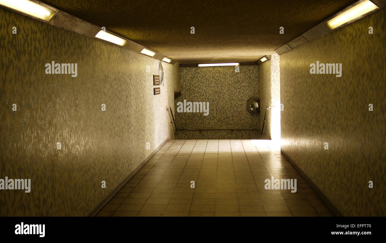 Pedestrian underpass at the north end of Blackfriars Bridge, Farringdon ...