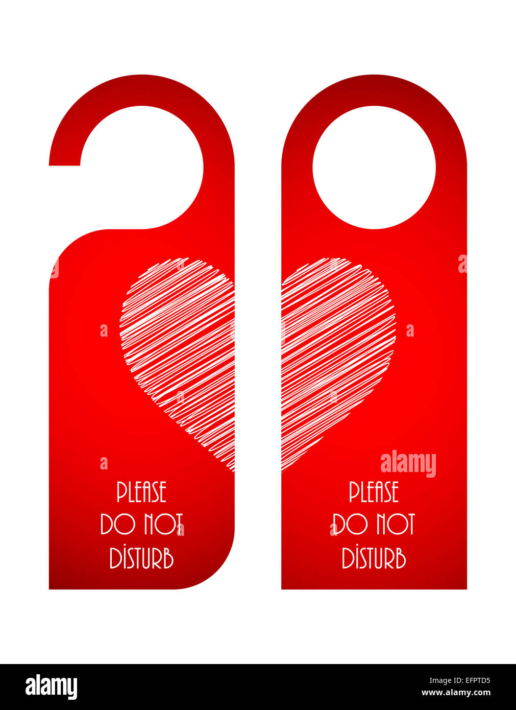door tags with Valentine's day design Stock Photo - Alamy