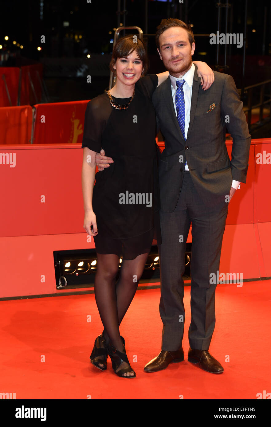 Berlin, Germany. 7th Feb, 2015. Actors Laia Costa and Frederick Lau ...