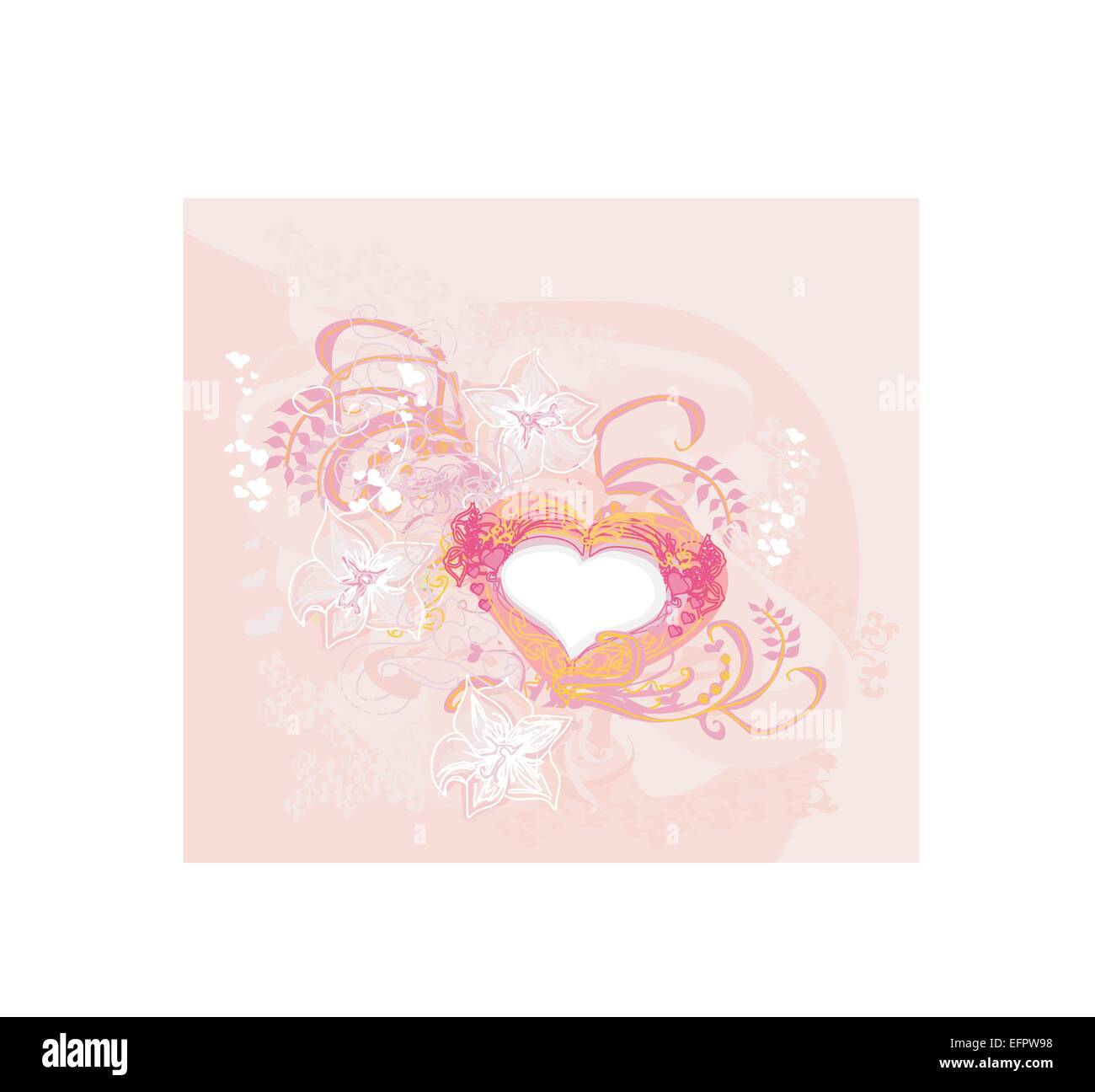 abstract romantic background with heart Stock Vector Image & Art - Alamy