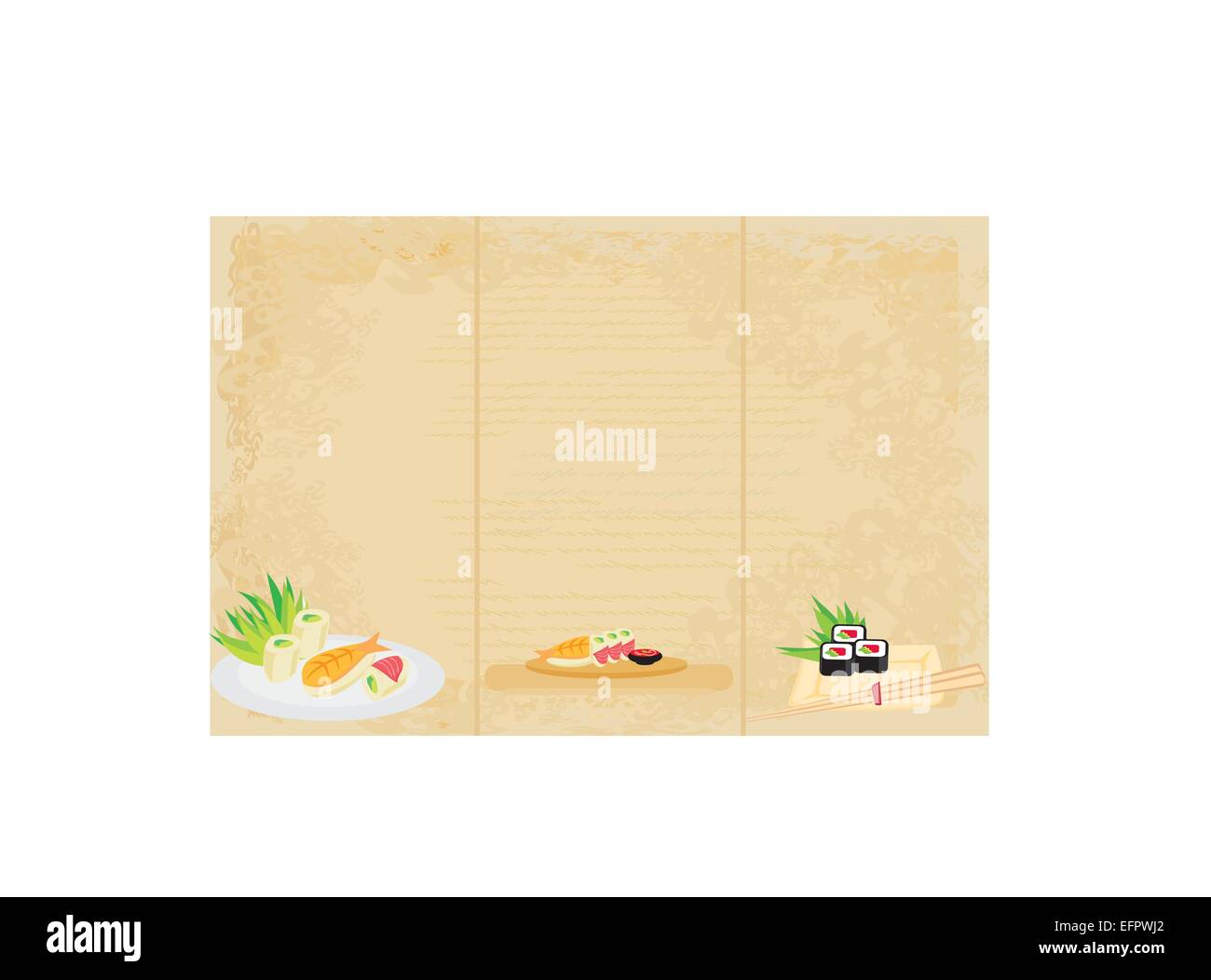 template of traditional Japanese food menu Stock Vector Image & Art - Alamy