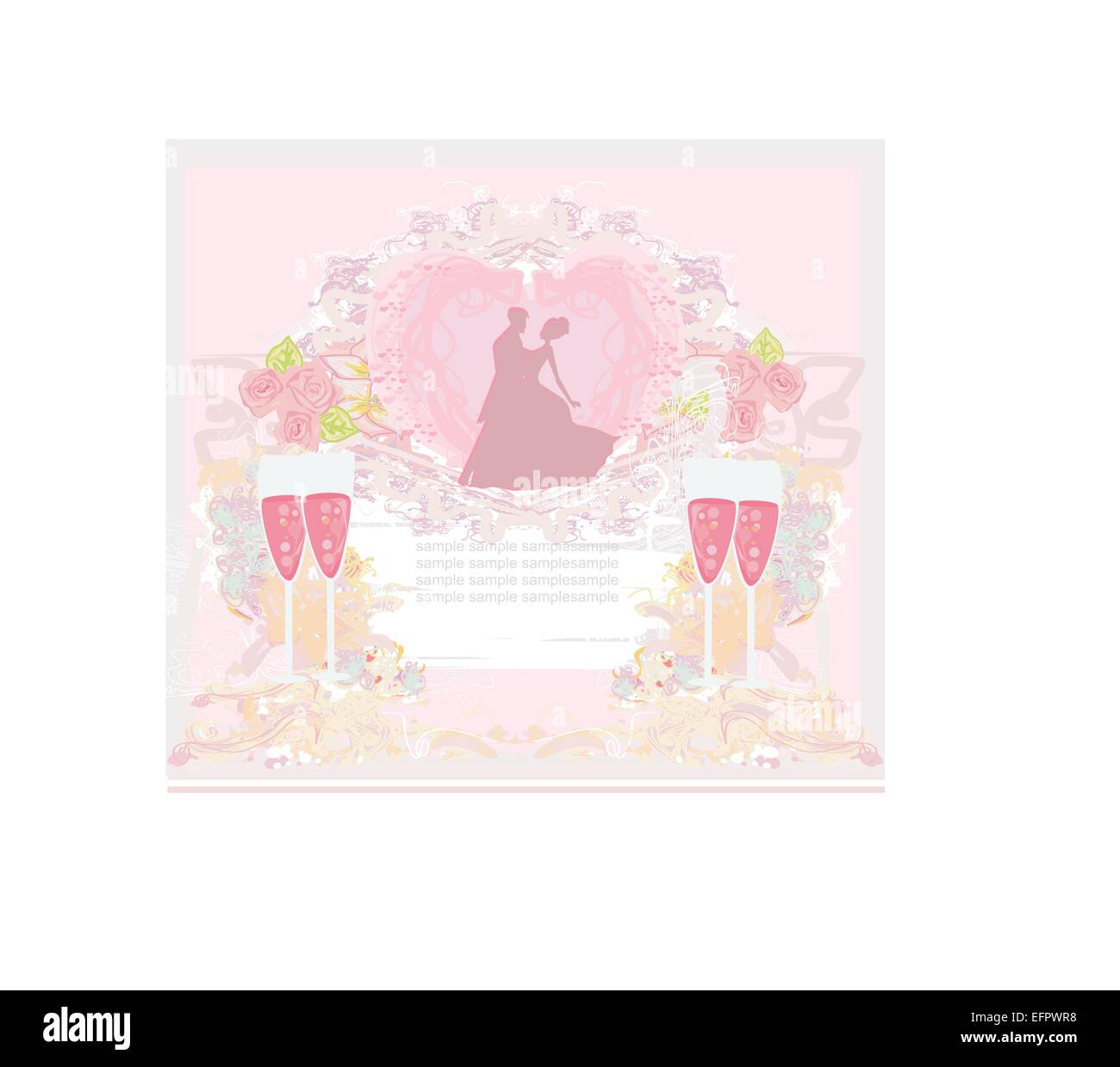 Ballroom dancers - invitation Stock Vector Image & Art - Alamy