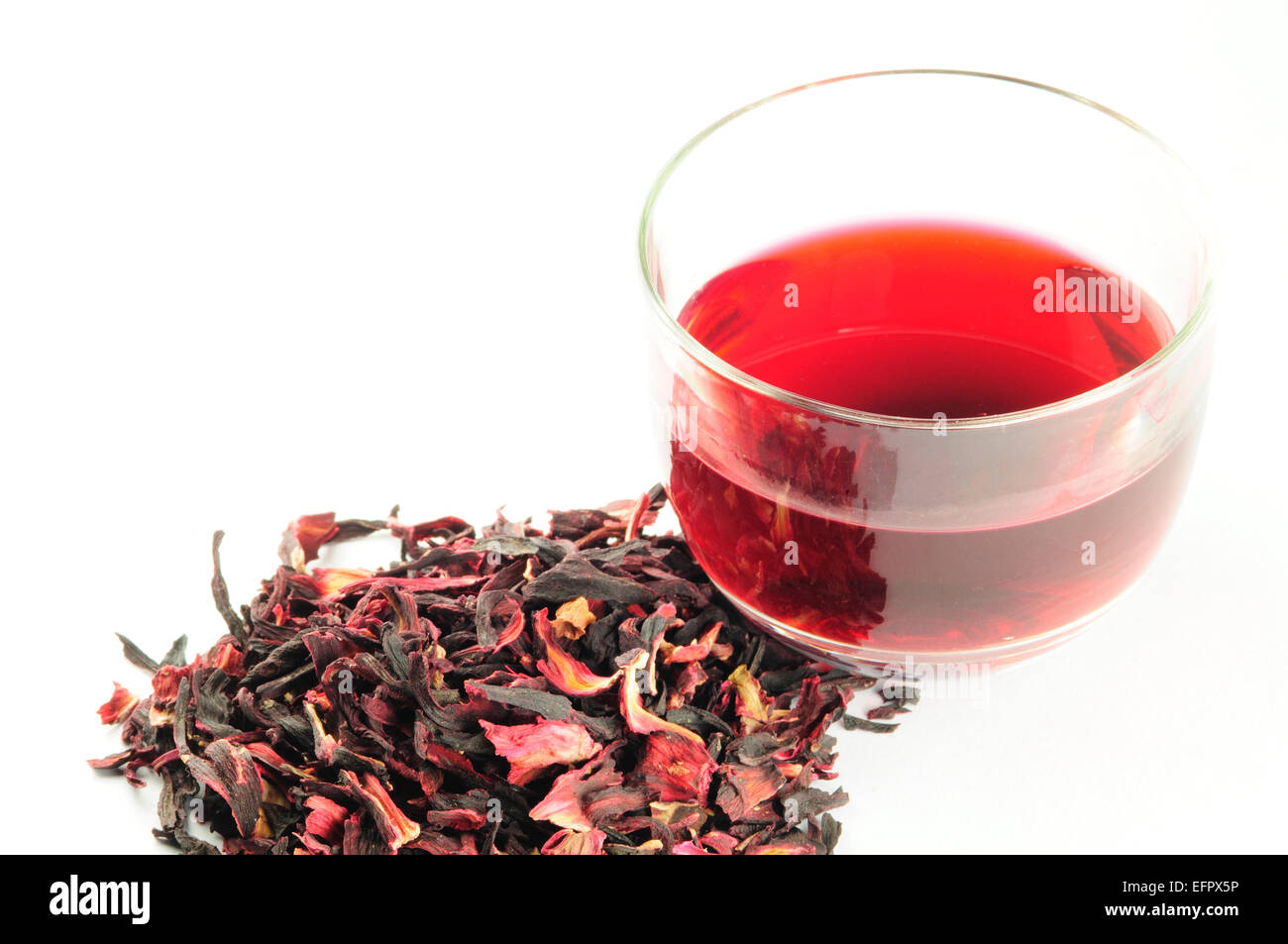 A Cup of Karkade Tea, Indian Sorrel Stock Photo - Alamy